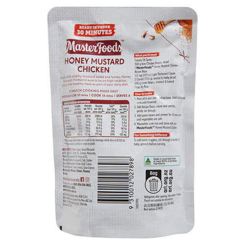 Honey Mustard Chicken Recipe Base175g